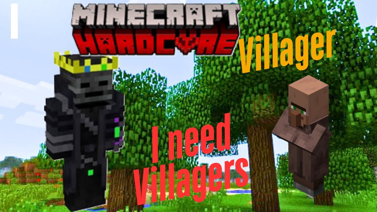 today im going to play minecraft but i need villagers so yeah part 2 ...