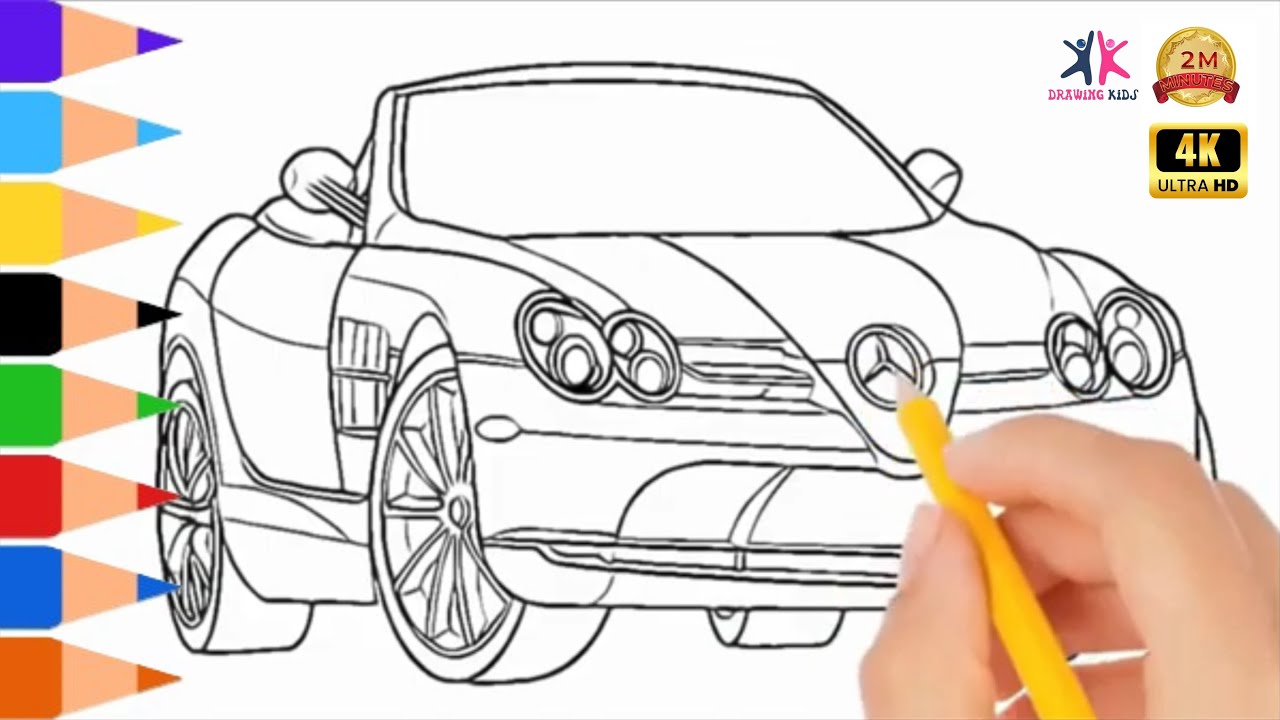 how to car drawing | thar car drawing | car drawing for kids | car wali ...