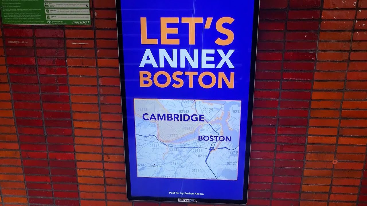 Mega-Cambridge? City councilor explains why he put up 'Annex Boston ...