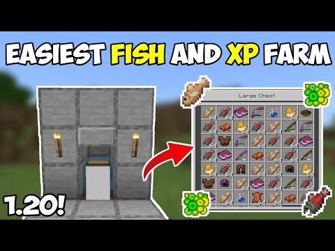 Easiest 1.20 Automatic Fish Farm In Minecraft Pocket Edition | Fish ...