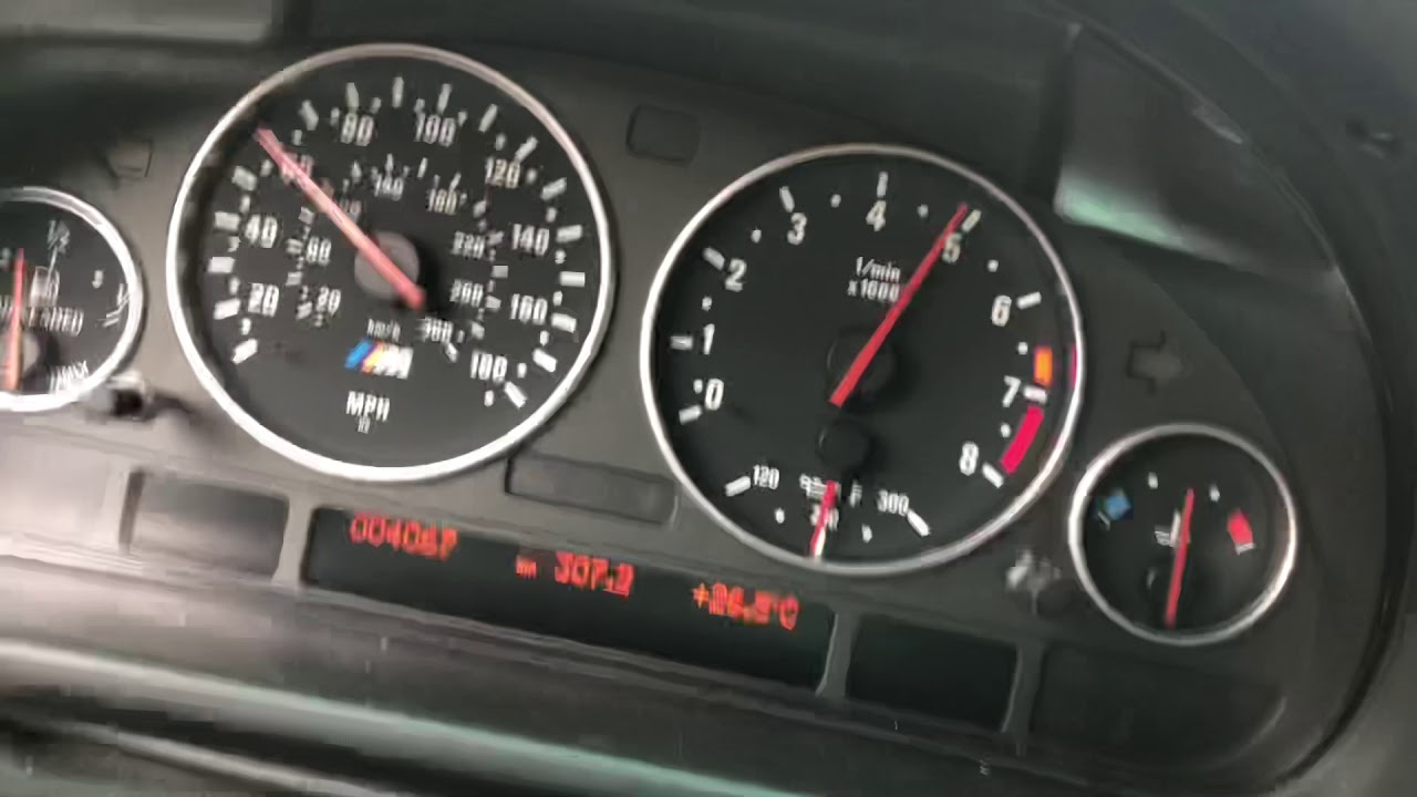 bmw e39 m5 cluster on 530is swap - YouTube