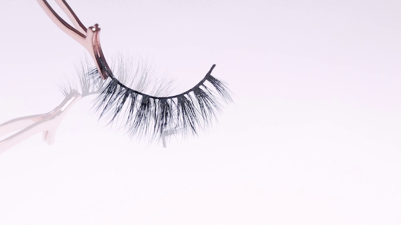 3D mink lashes human hair - YouTube
