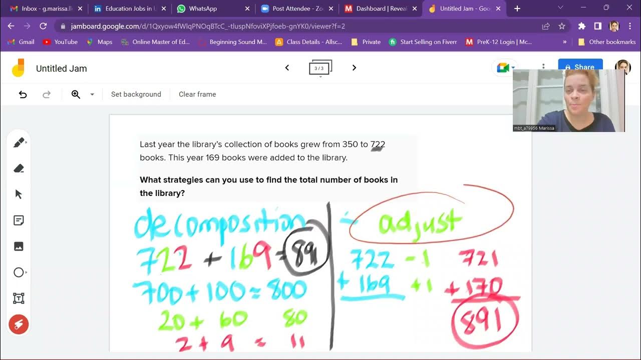 Math Lesson Tie Up on two methods of three-digit numbers in addition - YouTube