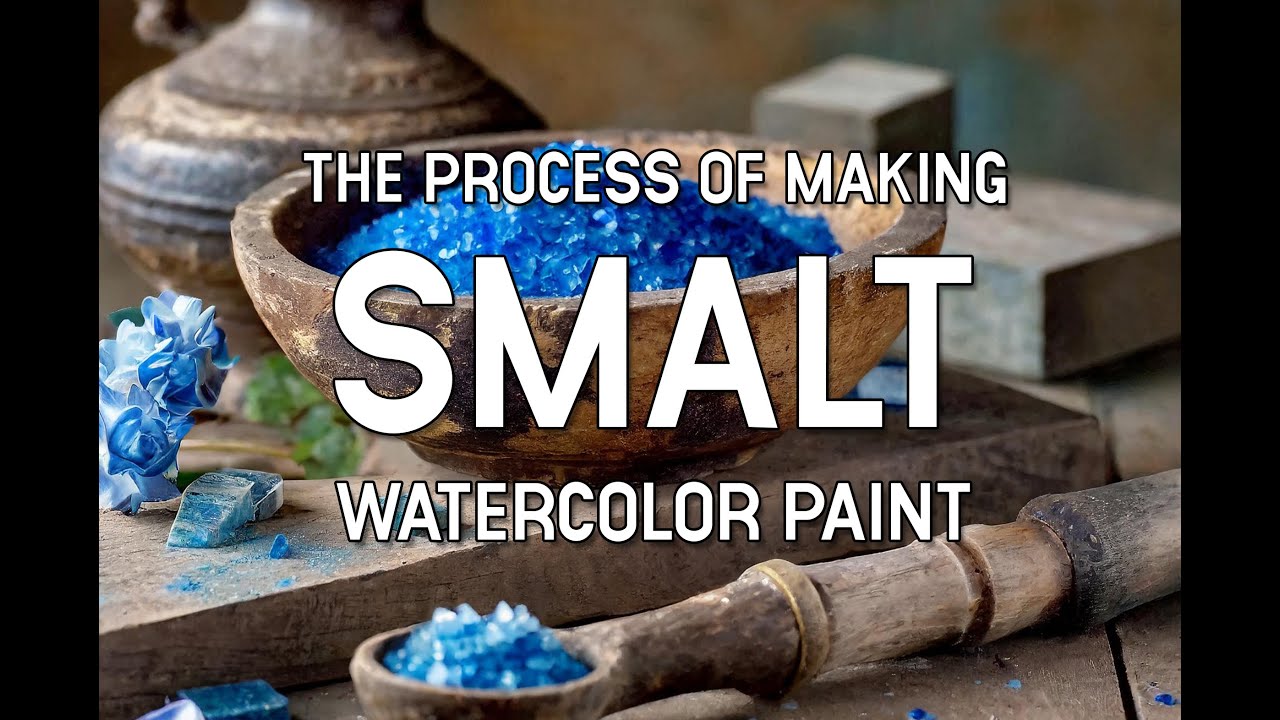 Glass shards to fine paint, making handmade watercolors - YouTube