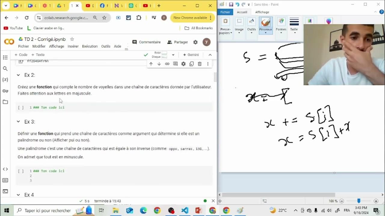 Maitriser La Programmation en Python B'darija Correction TD 2 exo 1 et 2 - YouTube