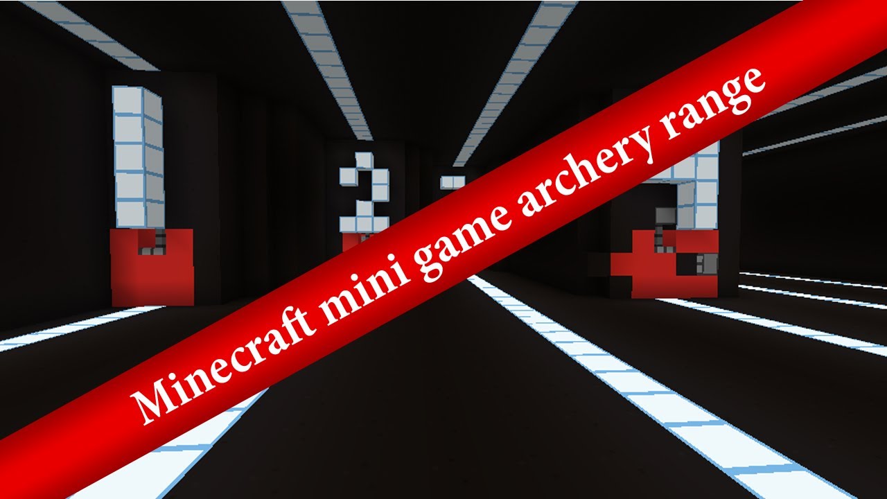 Minecraft mini games - Archery range - YouTube