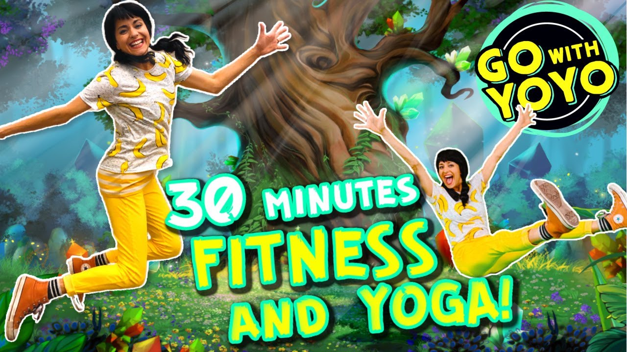 BEST KIDS FITNESS and YOGA - 30 MINUTES! Go with YoYo - YouTube