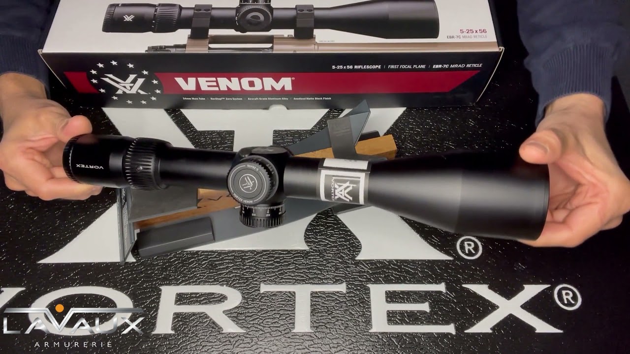 Unboxing Lunette de tir VORTEX VENOM 5-25x56 FFP ret.EBR-7C Mrad - YouTube