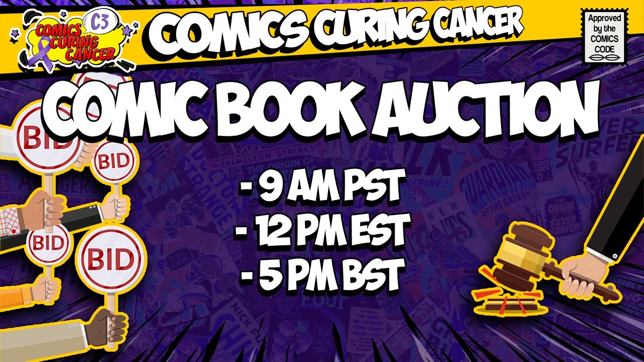 Comics Curing Cancer: Comic Book Auction - YouTube