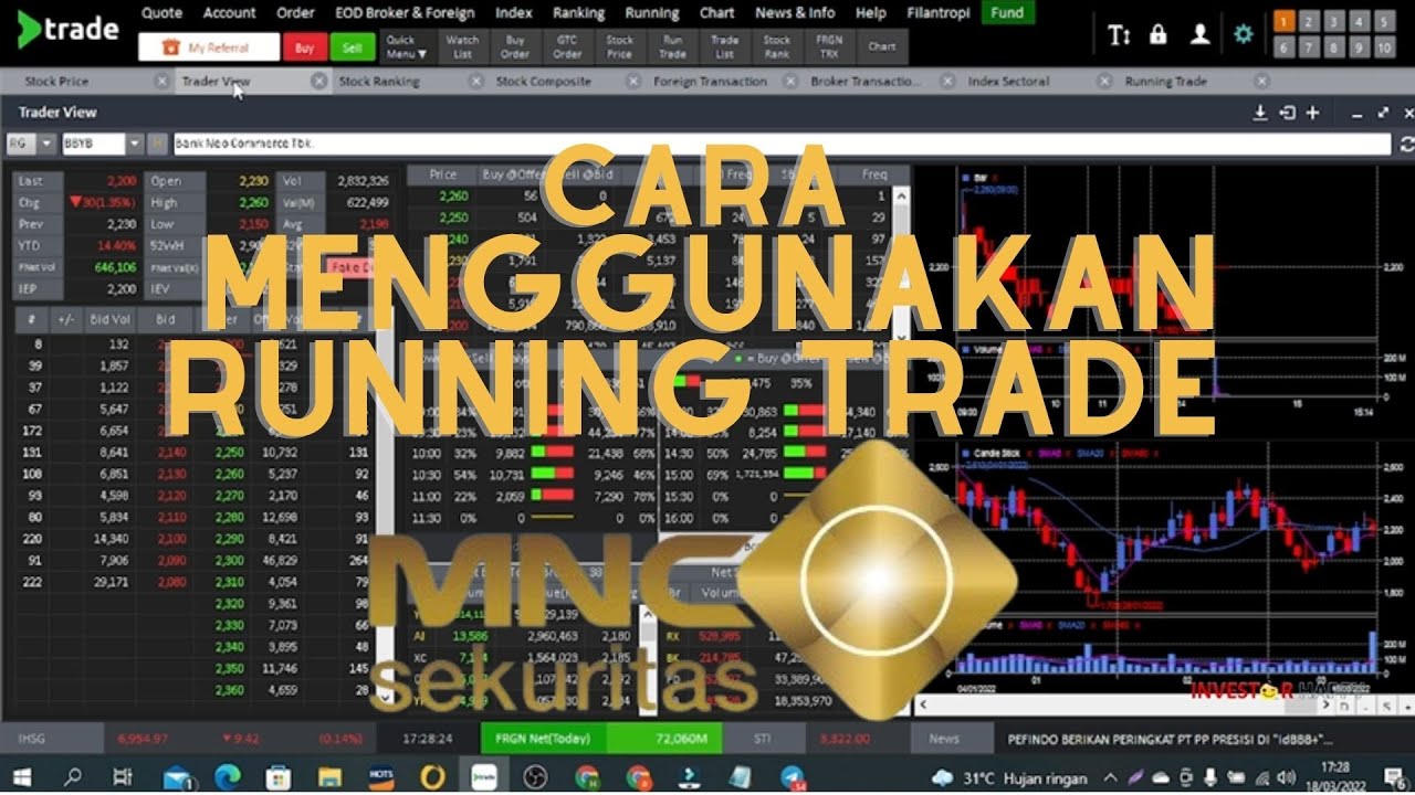 Cara Menggunakaan Running Trade di Motion | Tutorial MNC Sekuritas ...