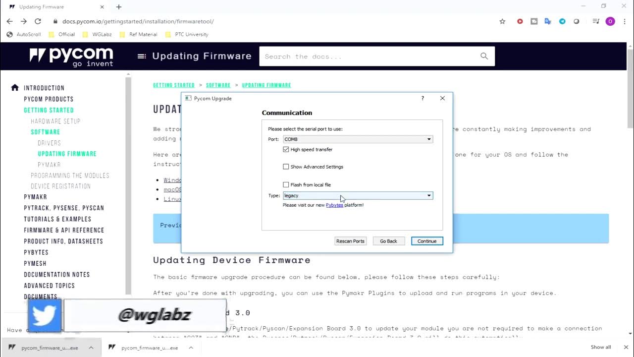 Updating @Pycom #FiPy #Firmware - YouTube