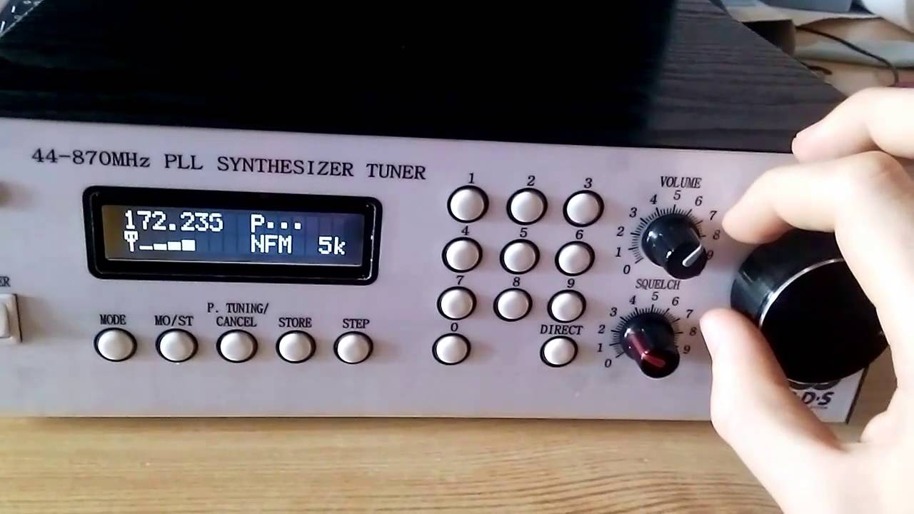 PLL Synthesizer tuner/receiver 44-870MHz AM/NFM/WFM - YouTube