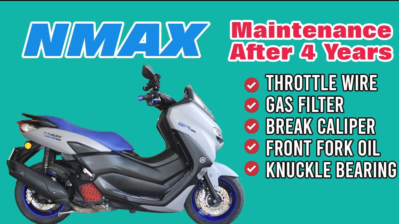 YAMAHA NMAX Maintenance after 4 years. - YouTube