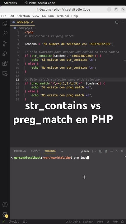 Str Contains Vs Preg Match En Php Php Youtube