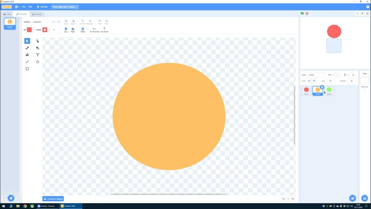 Scratch traffic light how to part 1 - YouTube