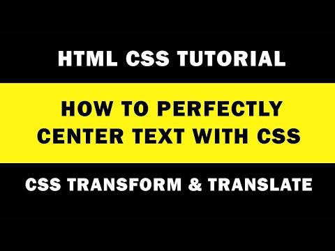 How to perfectly center a text | Center text Horizontally and Vertically | Tutorial for ...