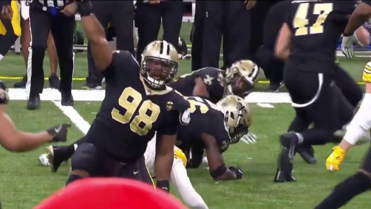 JuJu Smith-Schuster Game Losing Fumble | Steelers vs. Saints | NFL ...