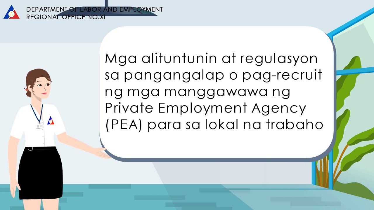 DOLE XI Key Frontline Service: Authority to Operate PEA and Authority ...