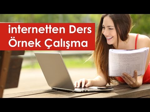 internetten Ders Uzaktan Eğitim Çalışma Örneği Online Ders Almak