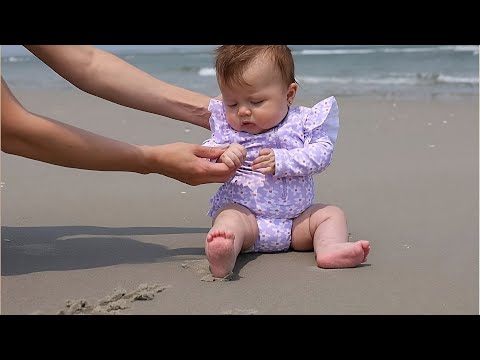 Unbelievable! Katie Bates Share Baby Hailey's First Beach Trip, Prepare to Melt!