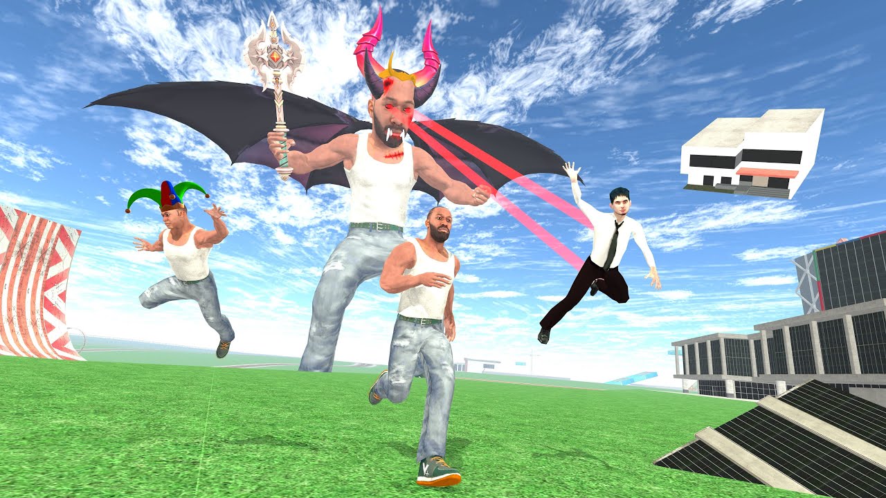 Big Head Devil Attack Franklin City In Indian Bike Driving 3d - YouTube