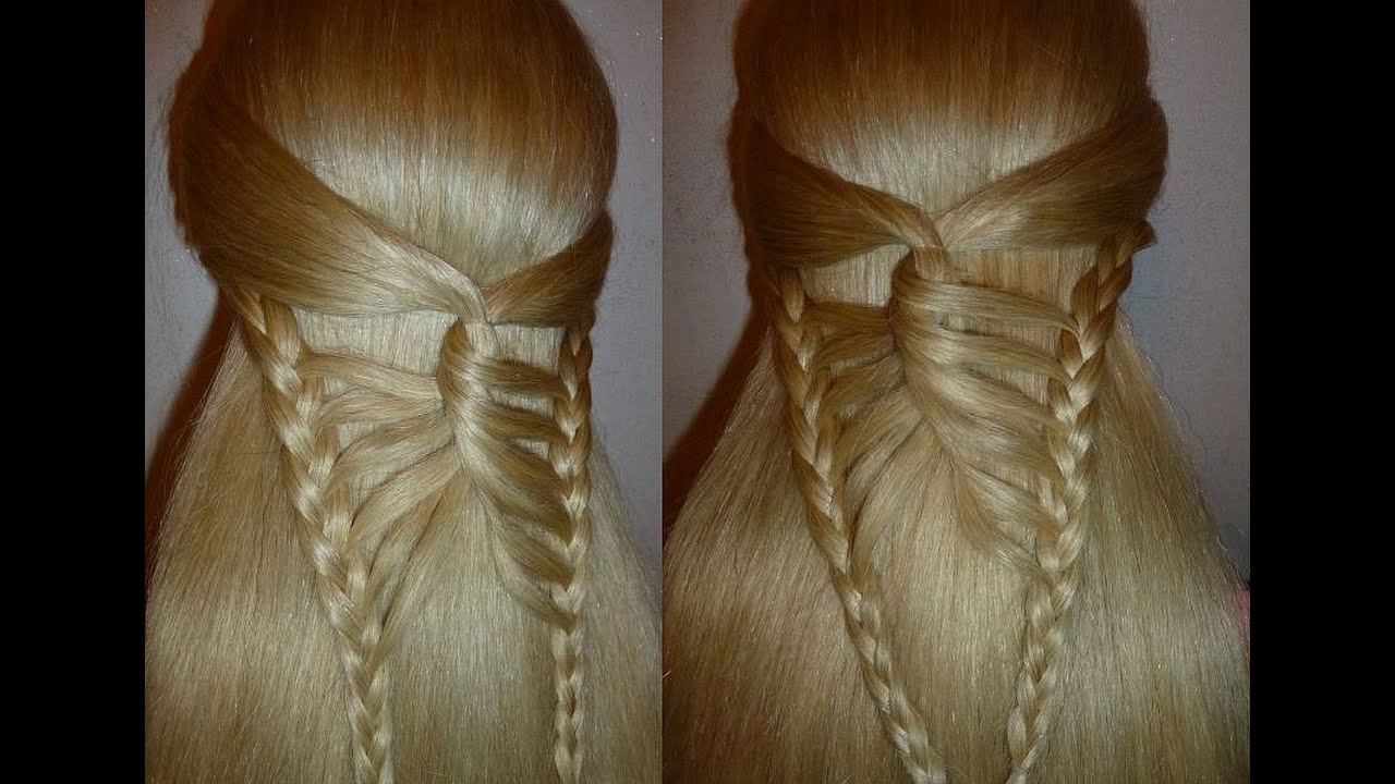 Butterfly Braid. Cute and Easy Braid Hairstyle. Penteados - YouTube