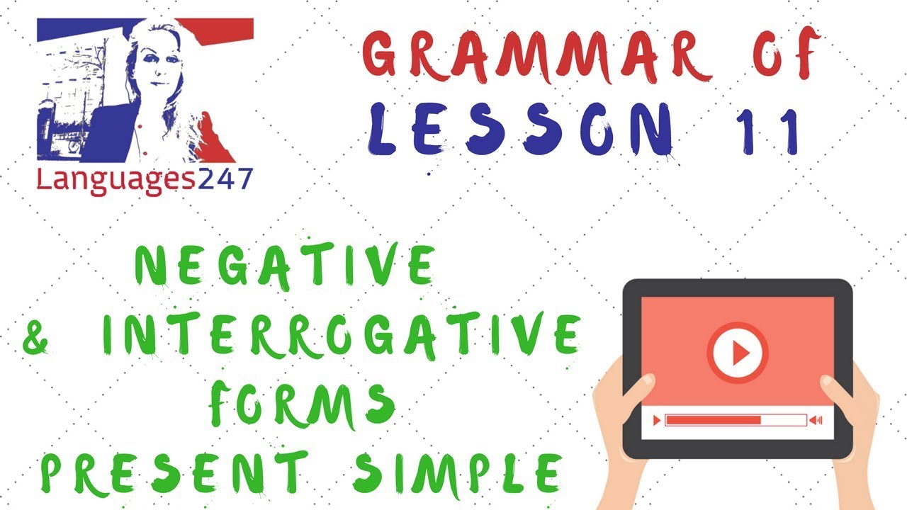 Grammar Practice - English Course Lesson 11 - Questions In The Negative ...