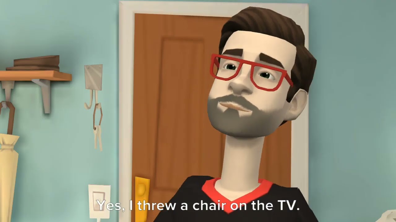 Carl gets grounded series 1 episode 19: Carl throws a chair on the TV ...
