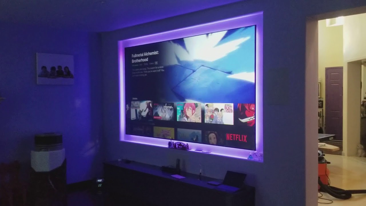 Screen Innovations black diamond screen Sony 4K projector Klipsch ...