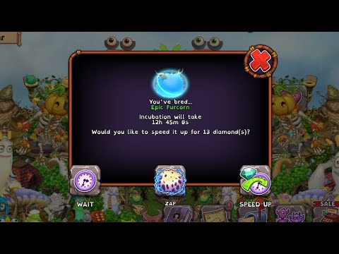 How to breed epic furcorn on plant island in my singing monsters! - YouTube