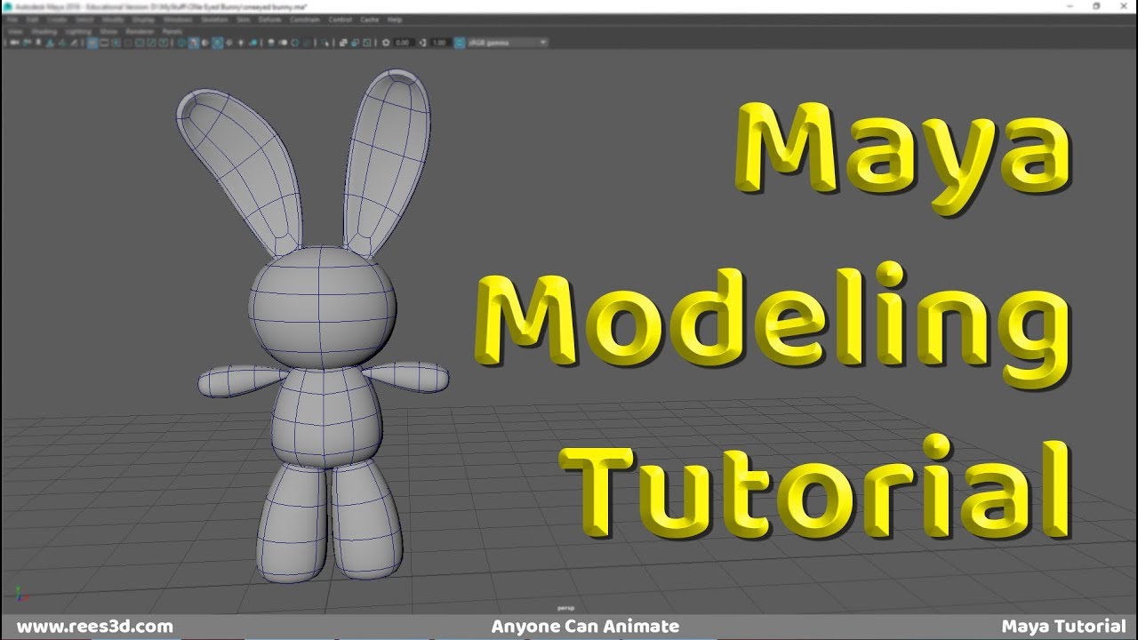 Maya Tutorial : Bunny Modeling - YouTube