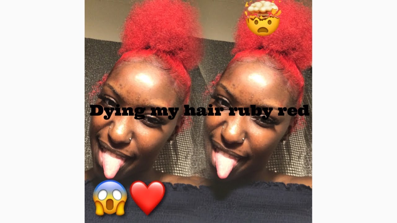Dying My Hair Ruby Red Vlog ️ - YouTube