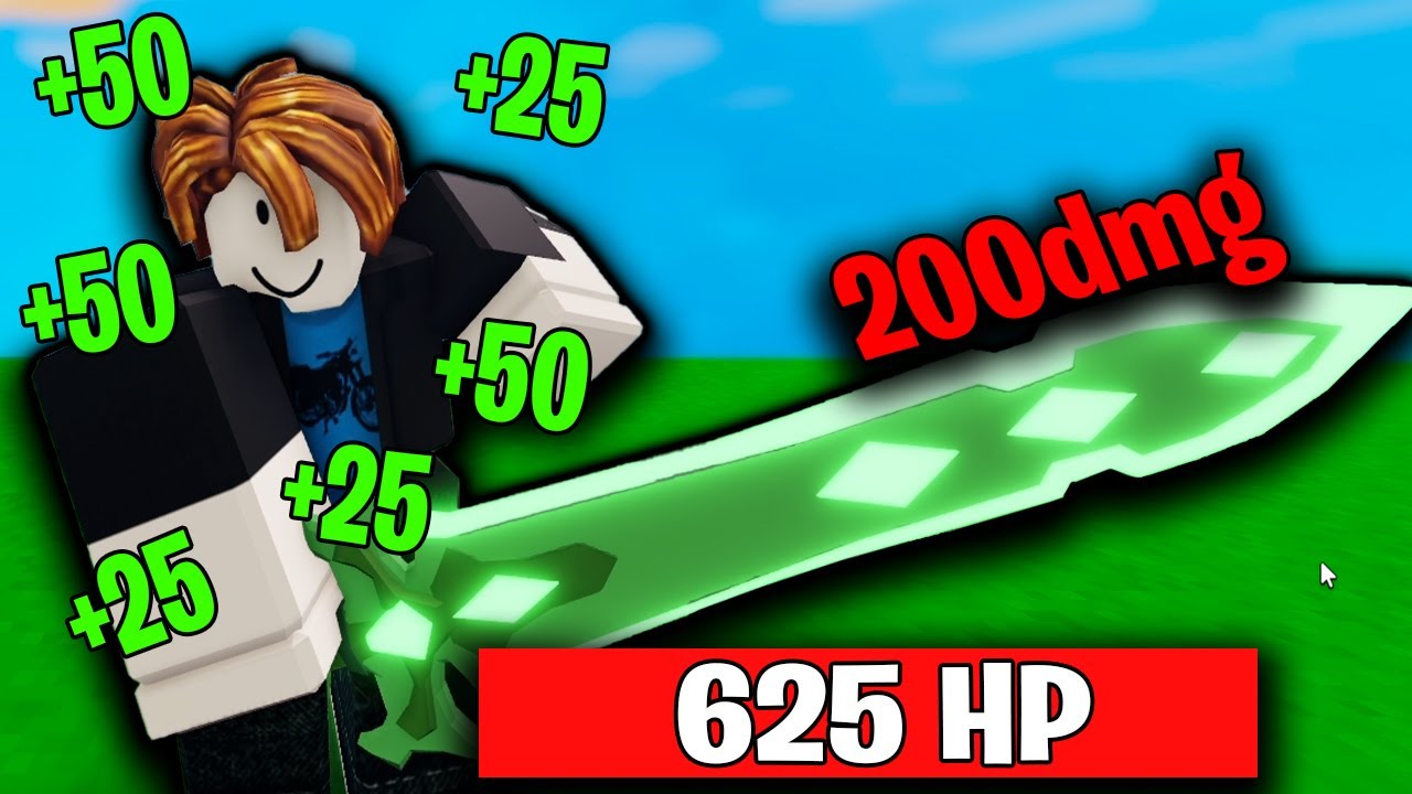 Infinite Heal, 200 damage per hit, 600 hp - Roblox Bedwars - YouTube