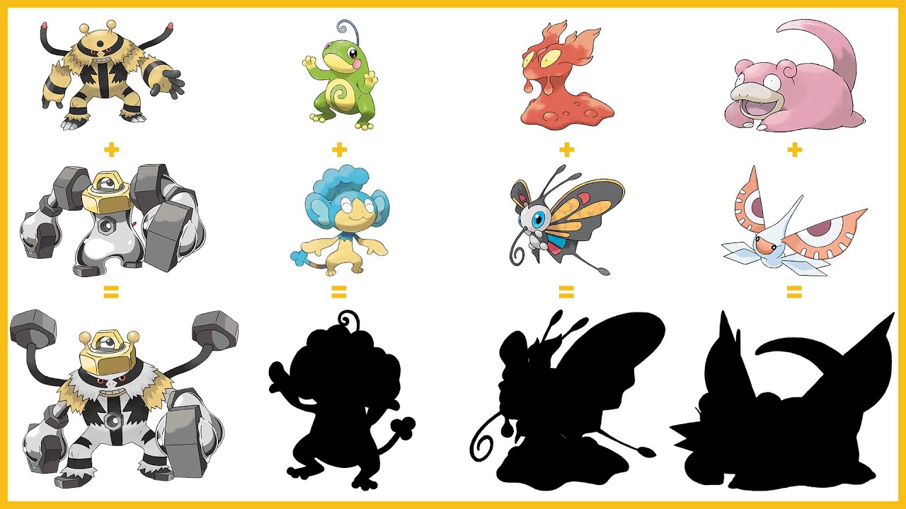 Pokemon Fusion Compilation #352 | masquerain | slowpoke | beautifly ...