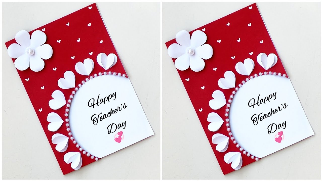 Teacher's day Greeting Card/Easy and Beautiful Teacher's day greeting ...