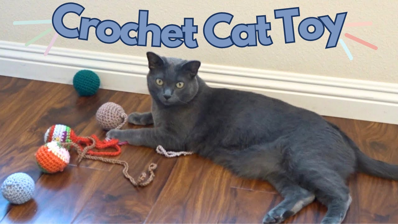 😻Easy Crochet Cat Toy Tutorial | Crochet Cat Toy Easy to Follow ...
