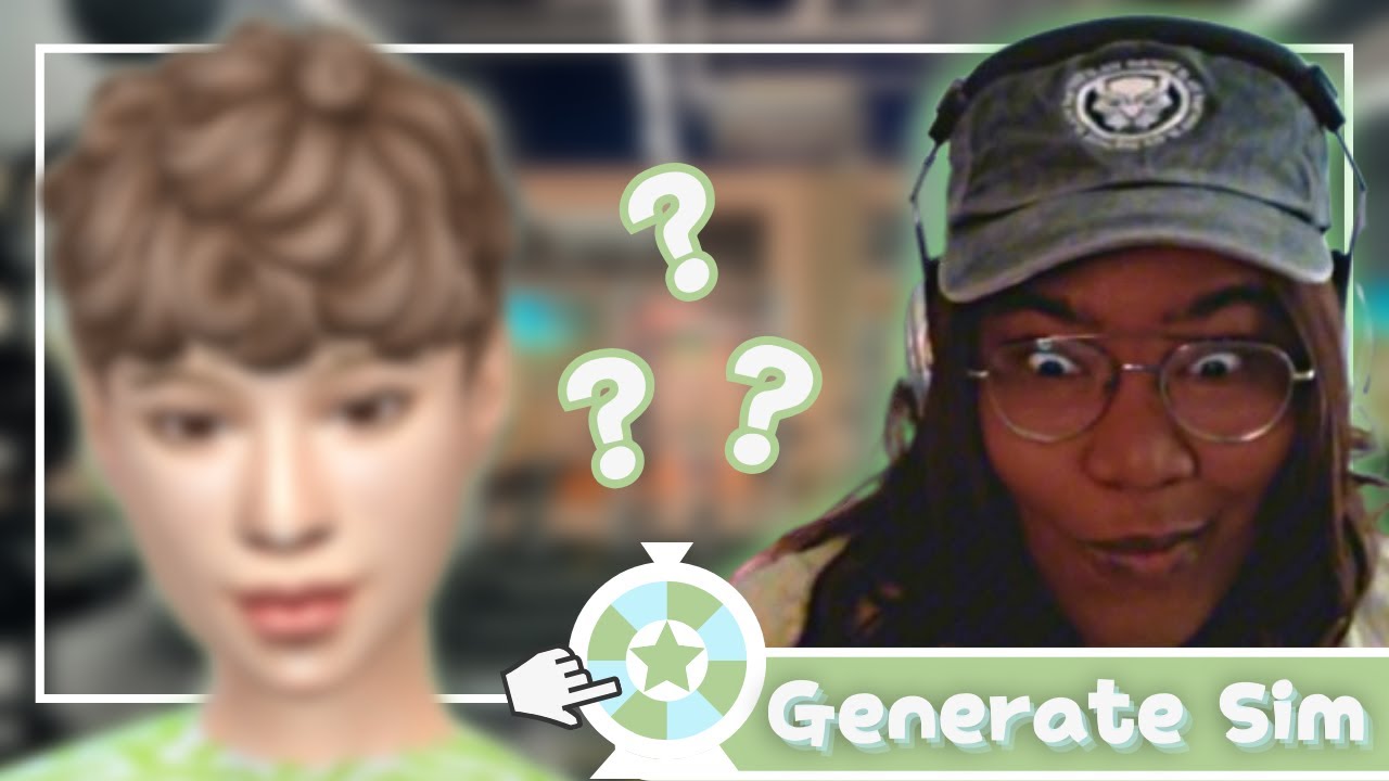 ♡Random Generator Picks My Sim♡ | LunaGamesTv Trying #sims4 Create-a-Sim Challenge by ...