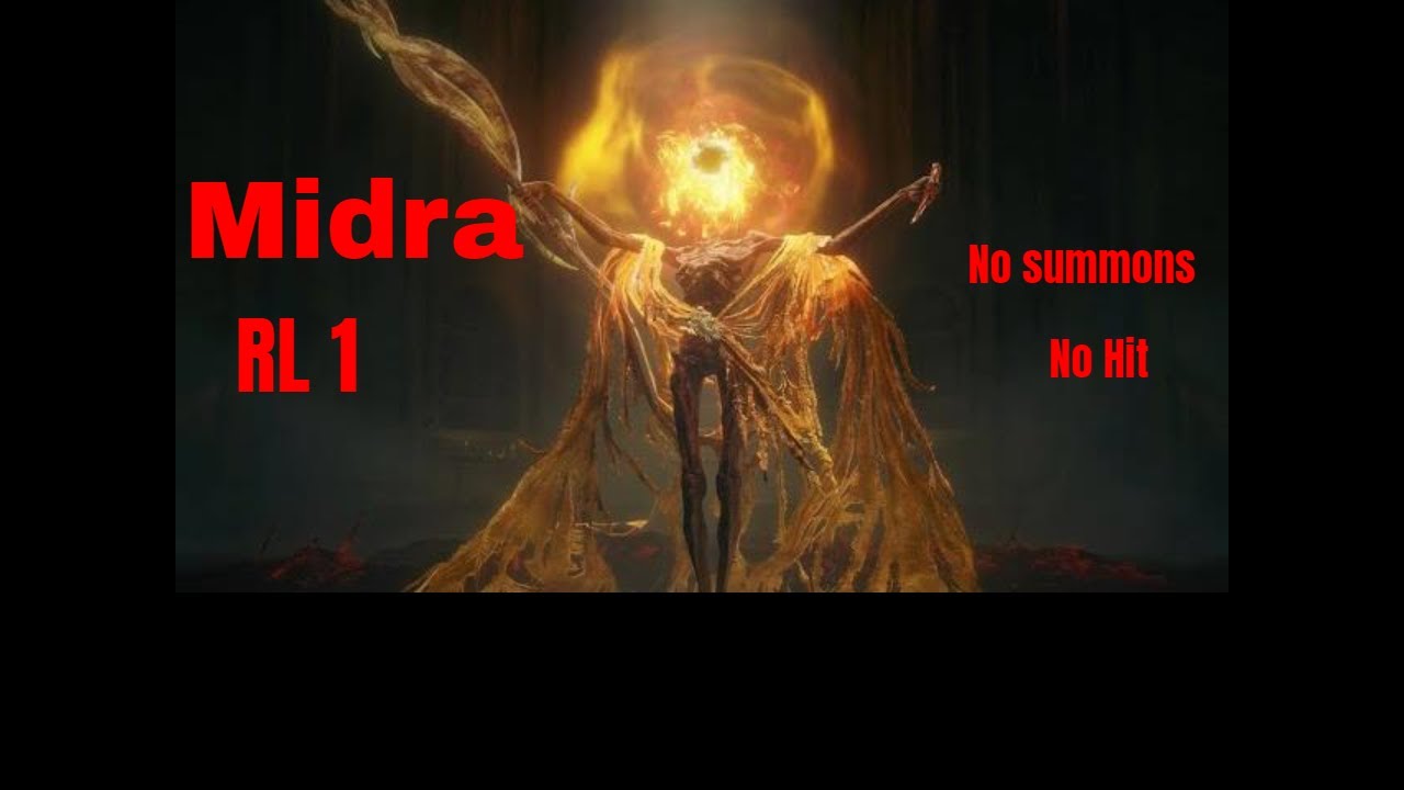 Elden Ring Midra Lord of Frenzied Flame RL1 Boss Fight - YouTube