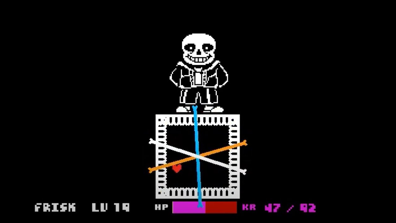UnderTale Sans Fight Hard Mode 3色回転単体 complated - YouTube