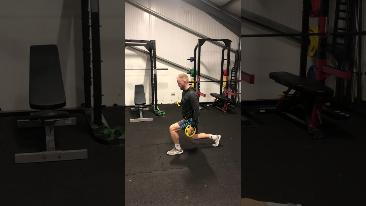 Split squat iso hold w/iso hold and curl press (DEC) - YouTube