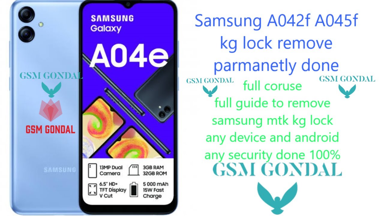 samsung a04e kg lock remove device control remove bit u6 android 13 ...