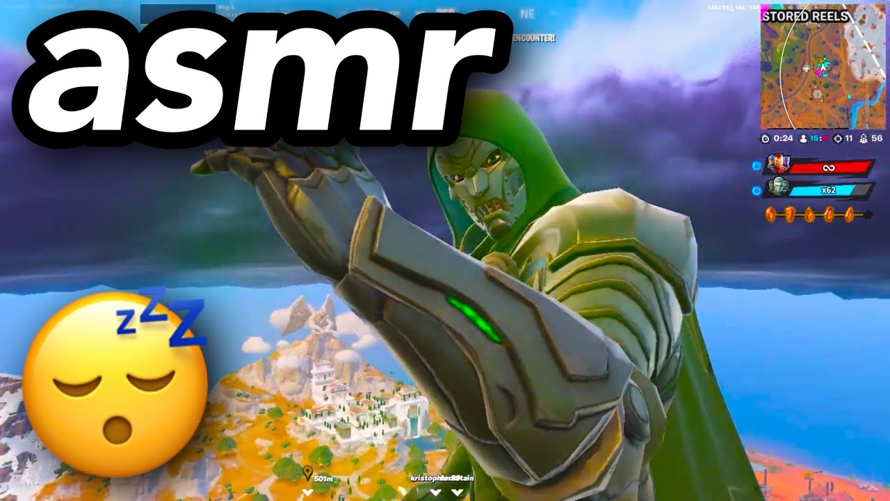 asmr gaming 💤 (fortnite) whispering + relaxing keyboard sounds - YouTube