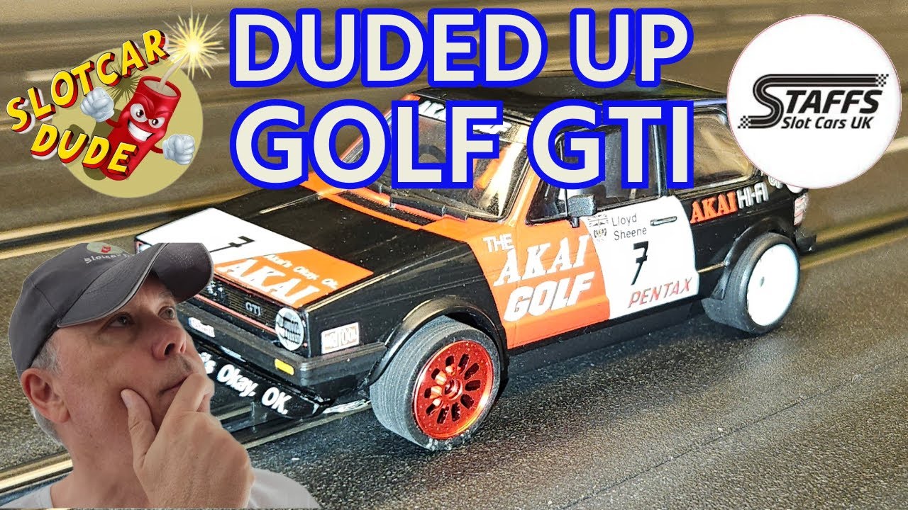 Duded Up Golf GTI Slot Car: A Non-Magnet Slot Car Racing Adventure! # ...