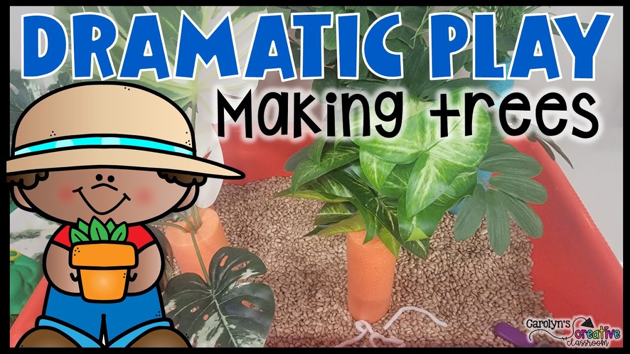 How to make a tree for your Dramatic Play Plant Nursey - YouTube