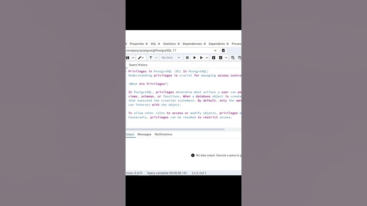 Why Privileges Required In PostgreSQL || GRANT REVOKE Explained || Best PostgreSQL Tutorial ...