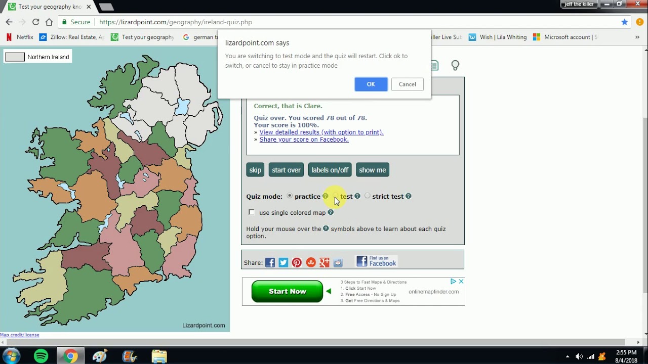 Ireland counties quiz - YouTube