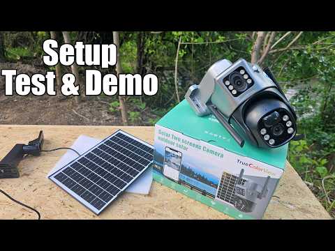 Outdoor 4G Solar Camera with V380 Dual Lens