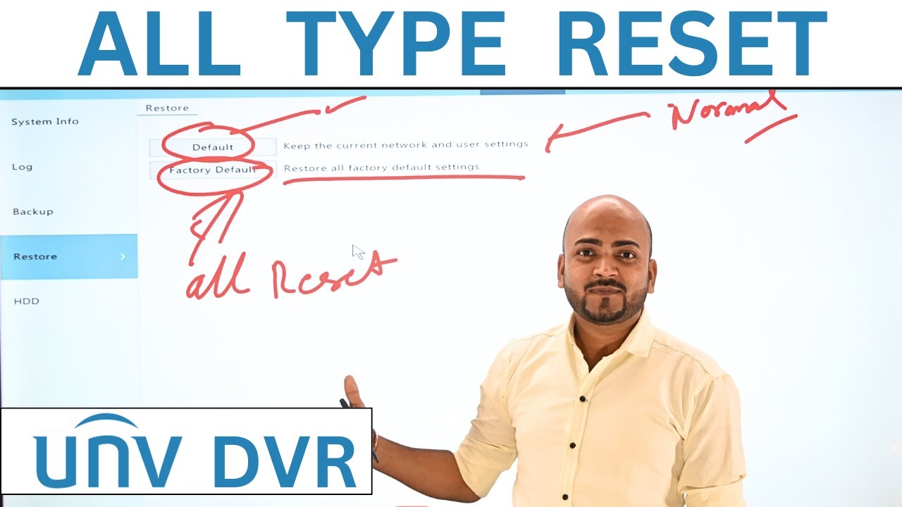 How to Factory Reset Any UNV DVR: Quick Tips and Tricks 🔥 UNV DVR ⚡ ...