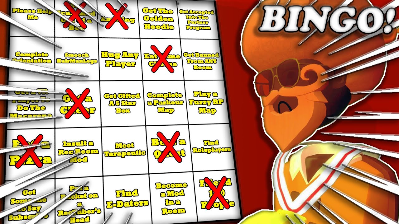 Rec Room Bingo Challenge! - YouTube