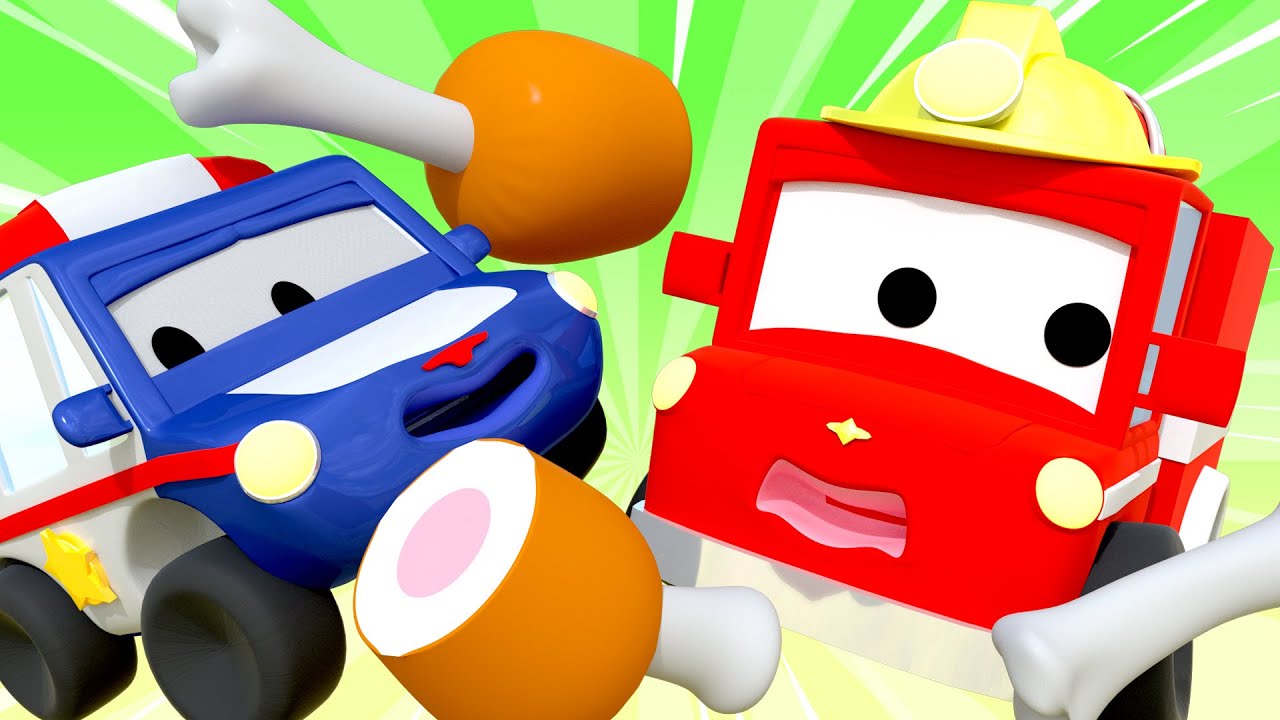 Tiny Town - Time machine - Construction Cartoons for kids ! Bulldozer ...